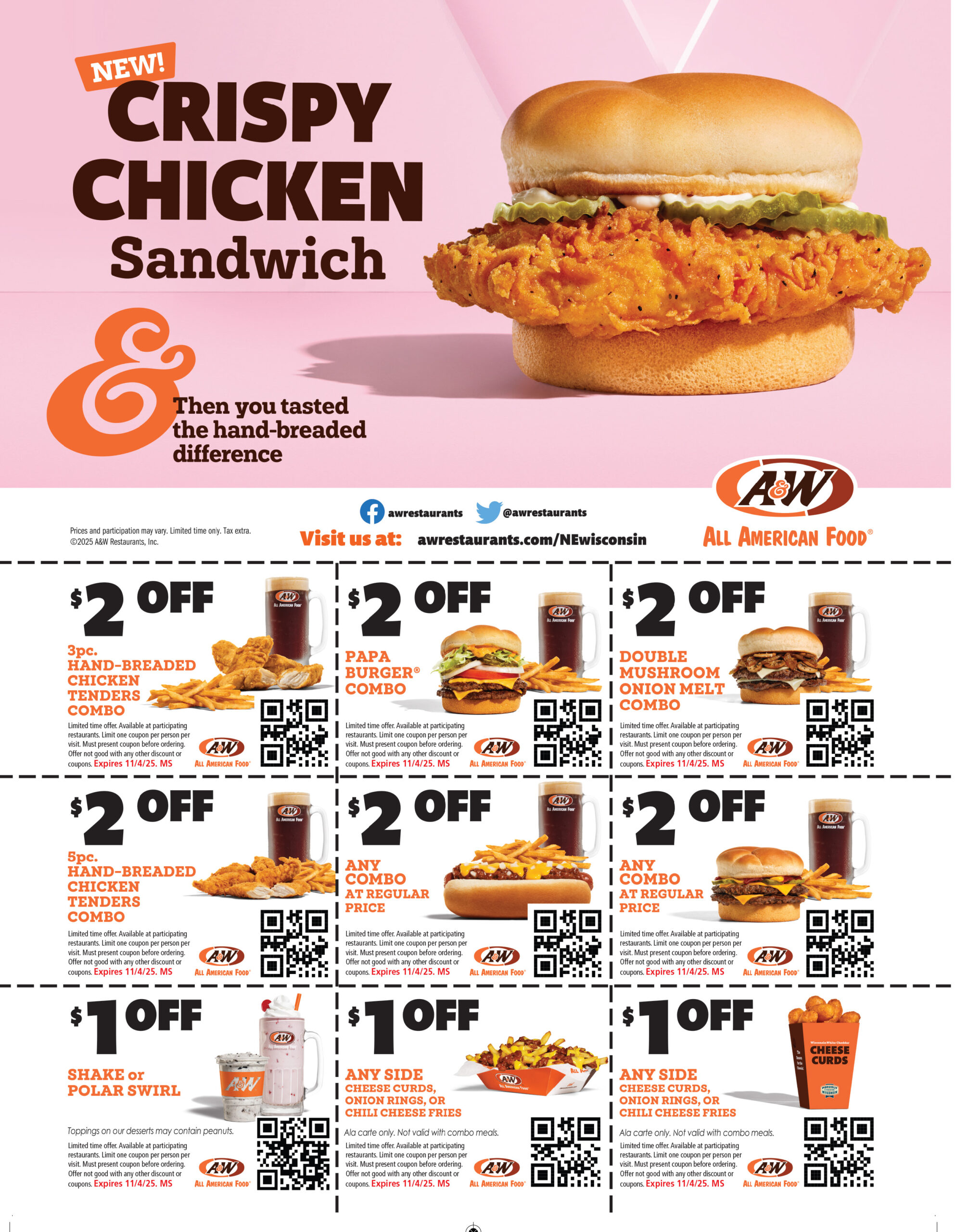 A&W - Coupons from Money Saver