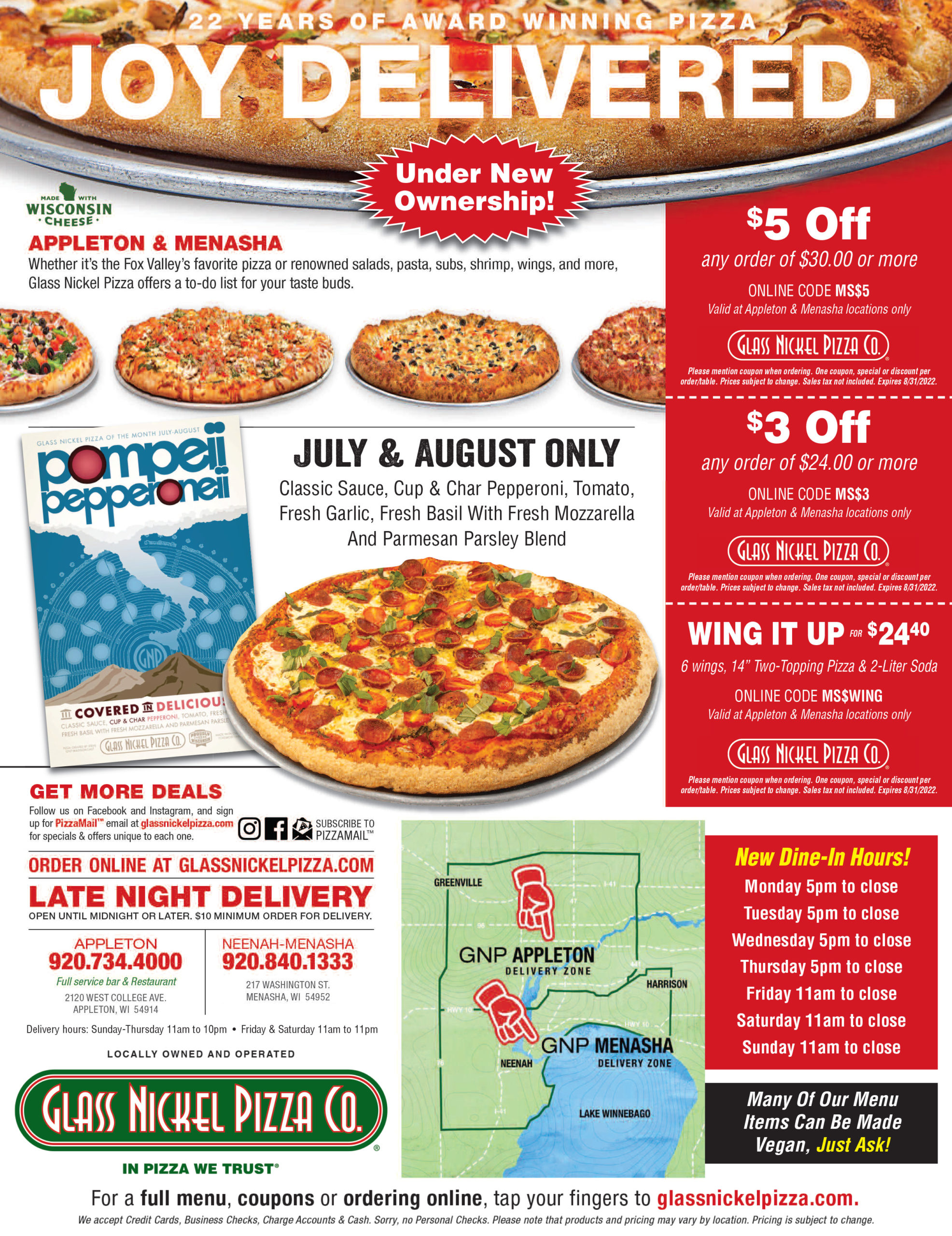 Glass Nickel Pizza - Money Saver