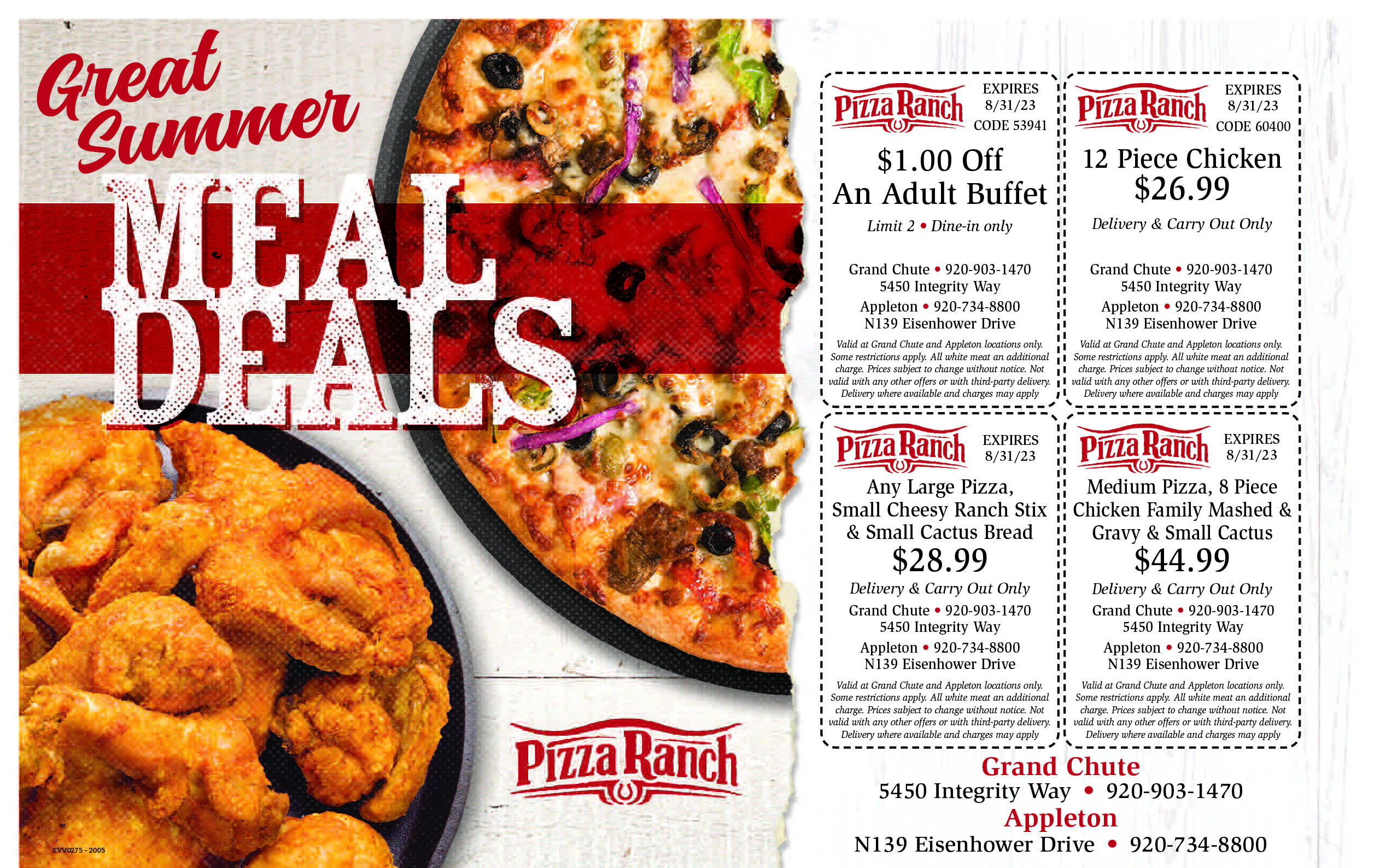 Pizza Ranch - Fox Cities - Money Saver