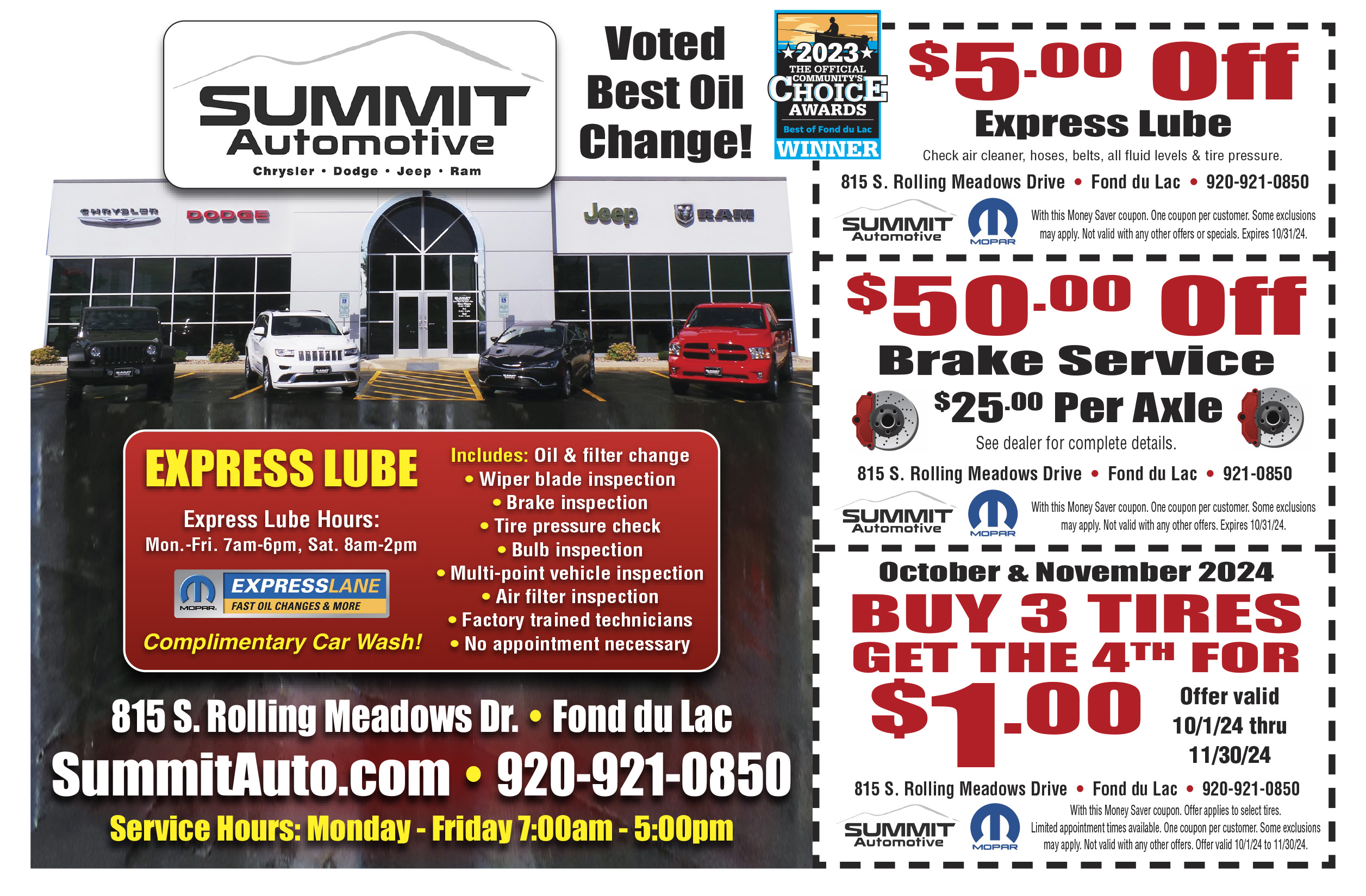 Summit Automotive - Coupons from Money Saver