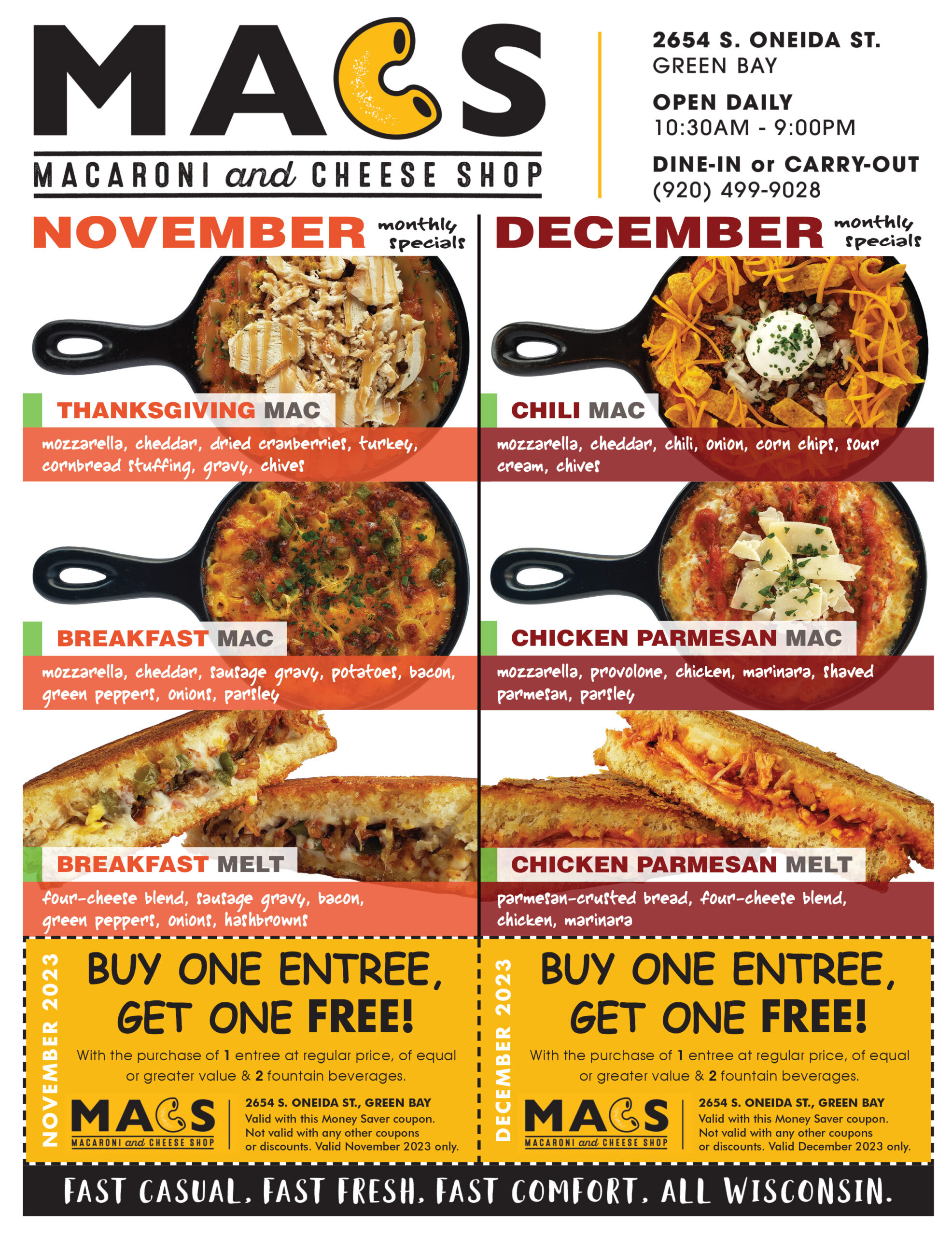 Macs - Green Bay - Money Saver