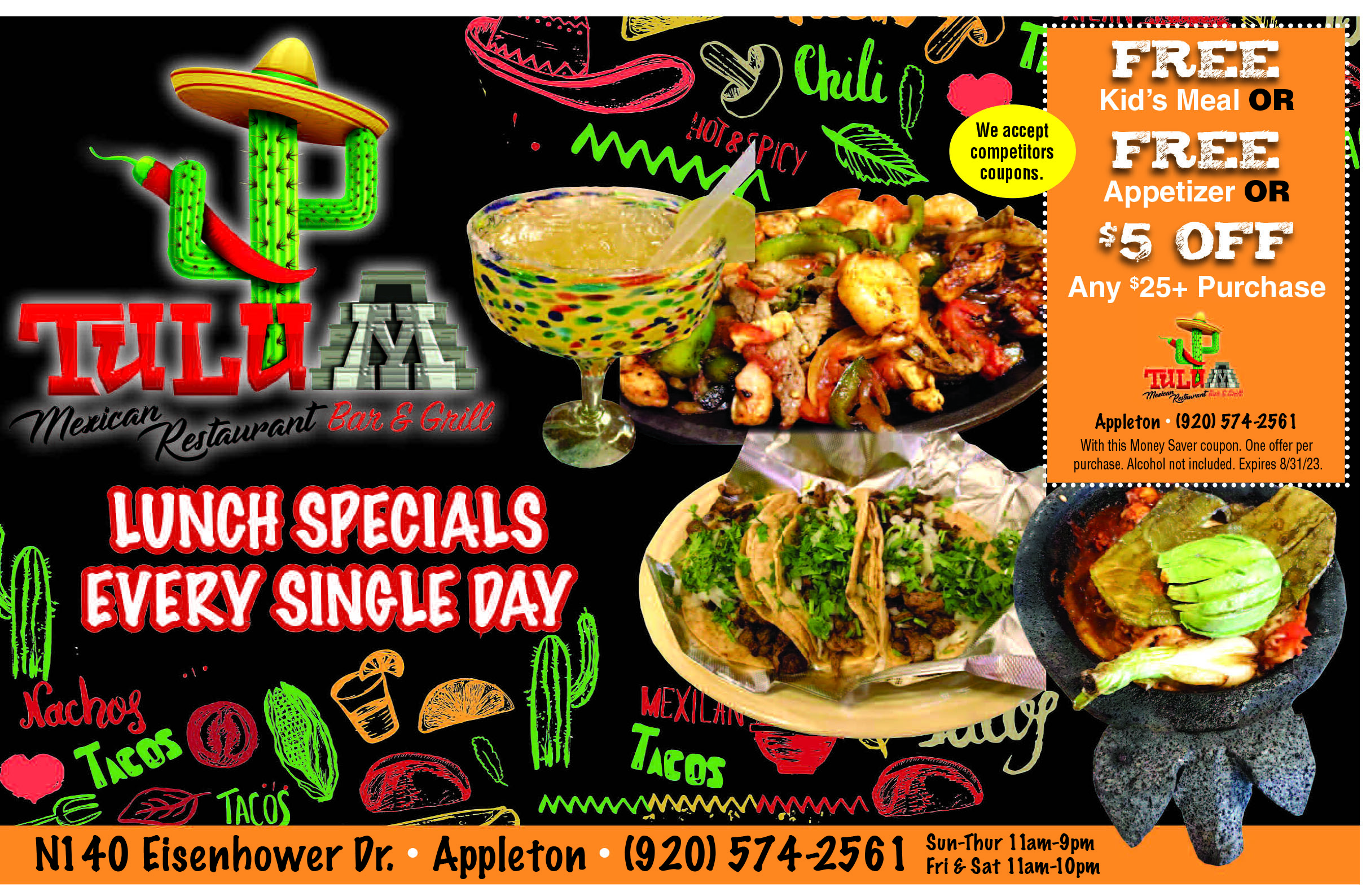 Tulum Mexican Restaurant - Money Saver