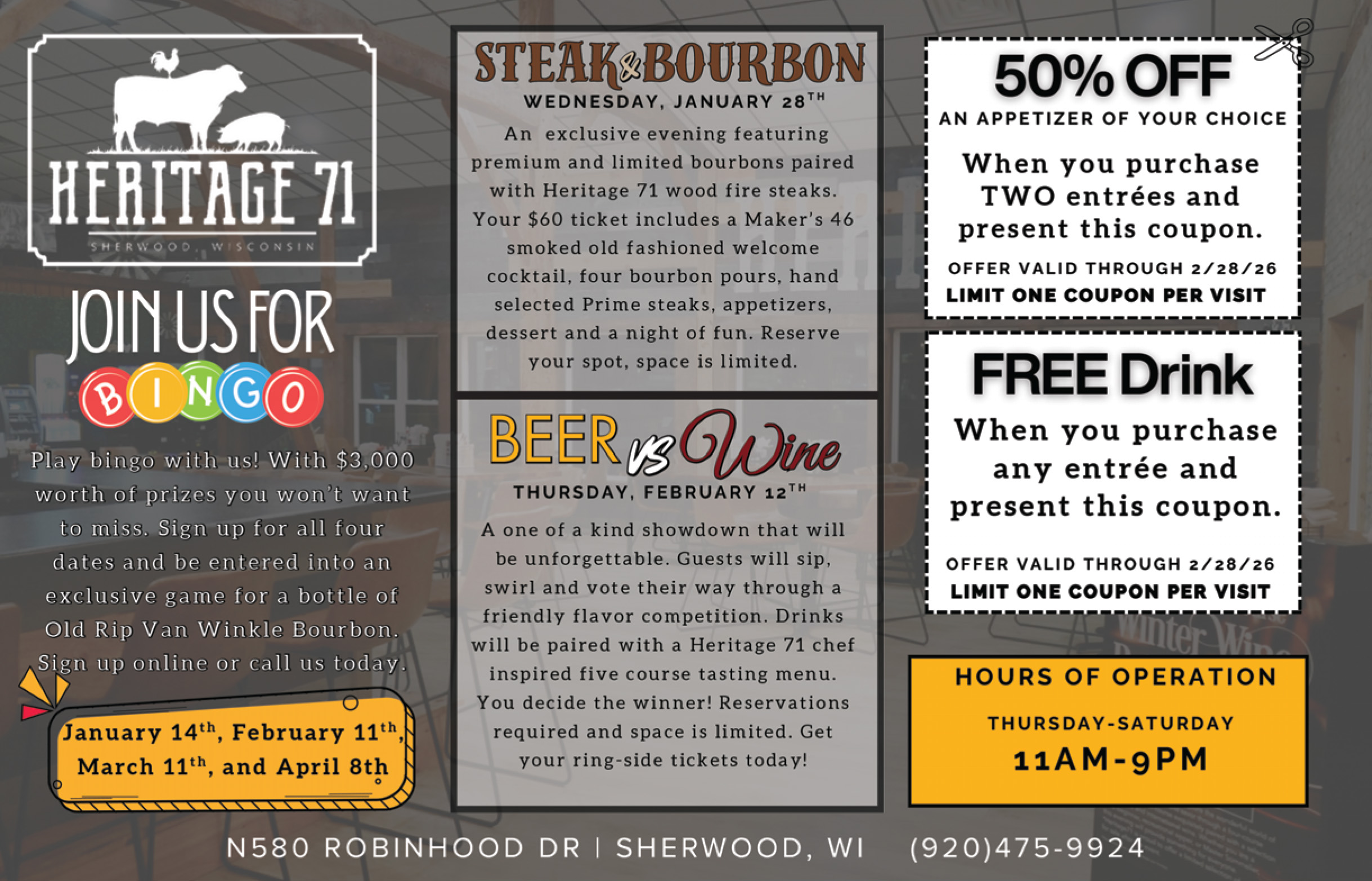 Heritage 71 - Coupons from Money Saver